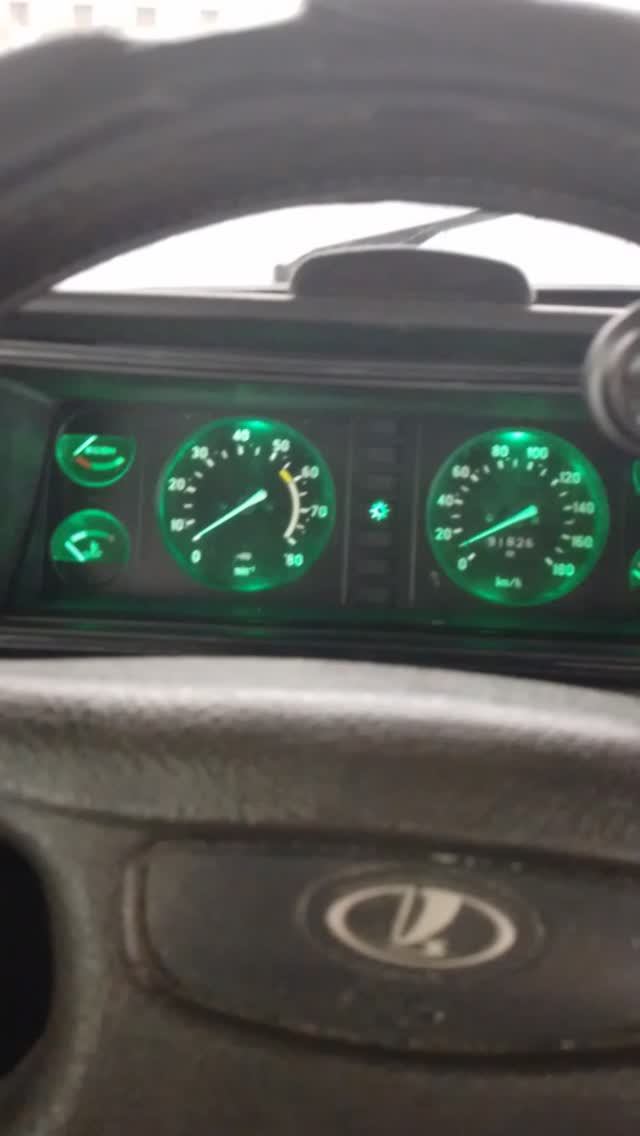 Оригинальная подсветка панели приборов ваз-2107, часть 3.