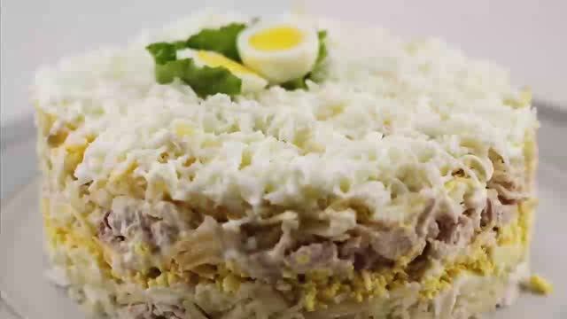 Самый нежный САЛАТ НЕВЕСТА слоями с вареной курицей! Отменный рецепт салата на Новый Год!