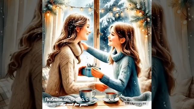 Любимая сестрёнка, с Новым годом!