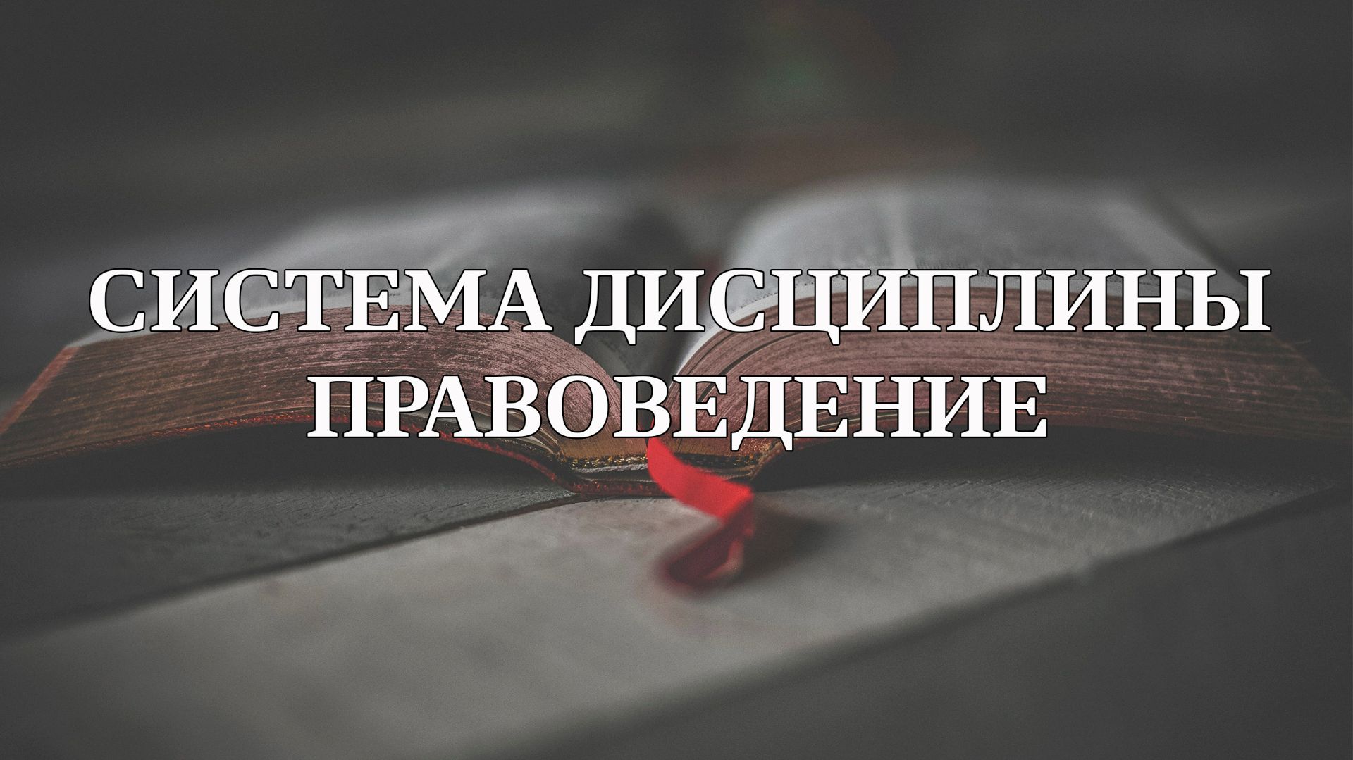 Система дисциплины правоведения
