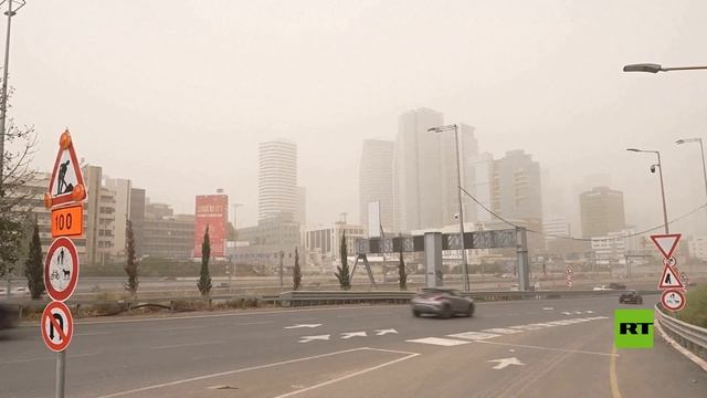 عاصفة ترابية تجتاح الشرق الأوسط