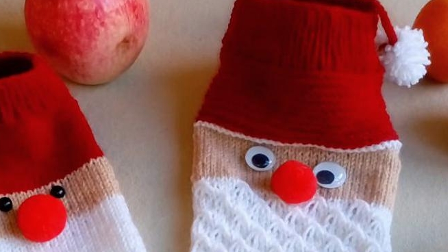 МАСТЕР КЛАСС ✨ НОВОГОДНИЕ НОСКИ ДЕДА МОРОЗА🎄