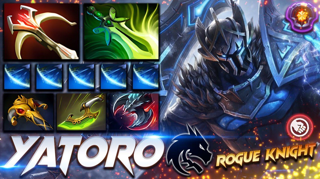 Yatoro Sven Rogue Knight — профессиональный геймплей в Dota 2 [Смотри и учись]