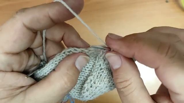 Простые носки с "бабушкиной пяткой"