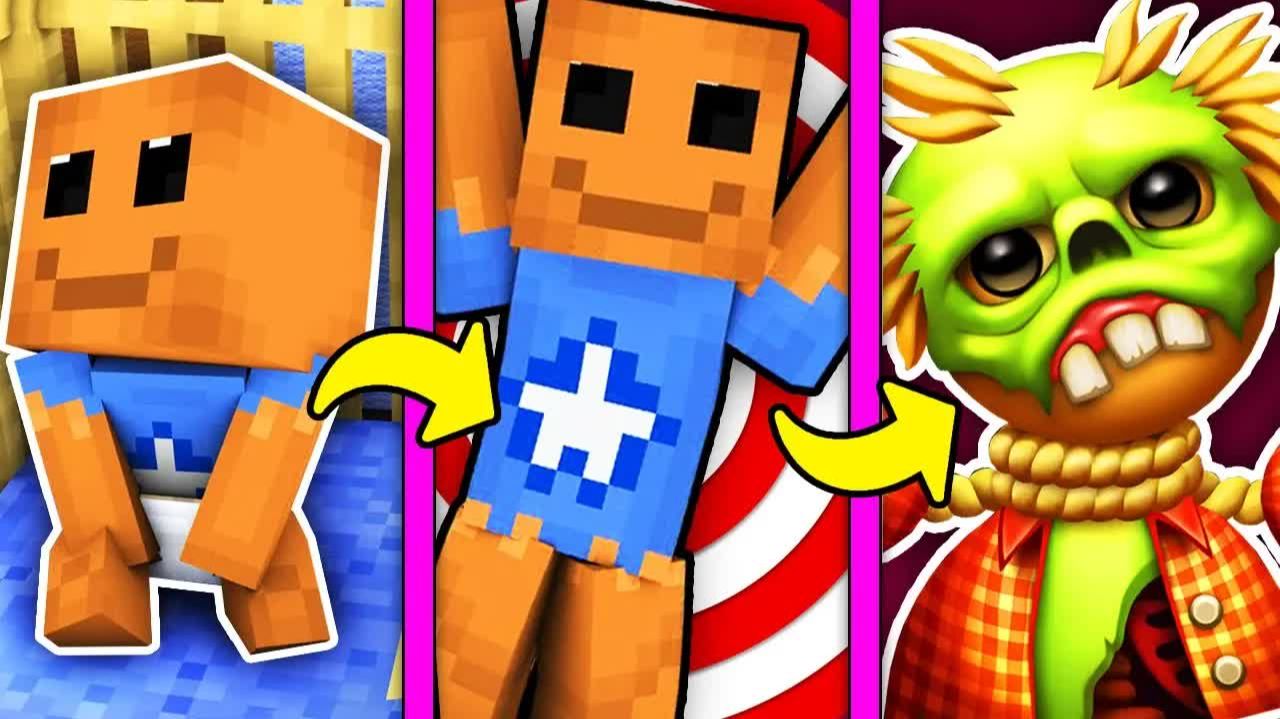 КАК МЕНЯЛСЯ АНТИСТРЕСС KICK THE BUDDY И ЕГО ЖИЗНЕННЫЙ ЦИКЛ В МАЙНКРАФТ ~ ЭВОЛЮЦИЯ MINECRAFT ТРОЛЛИНГ