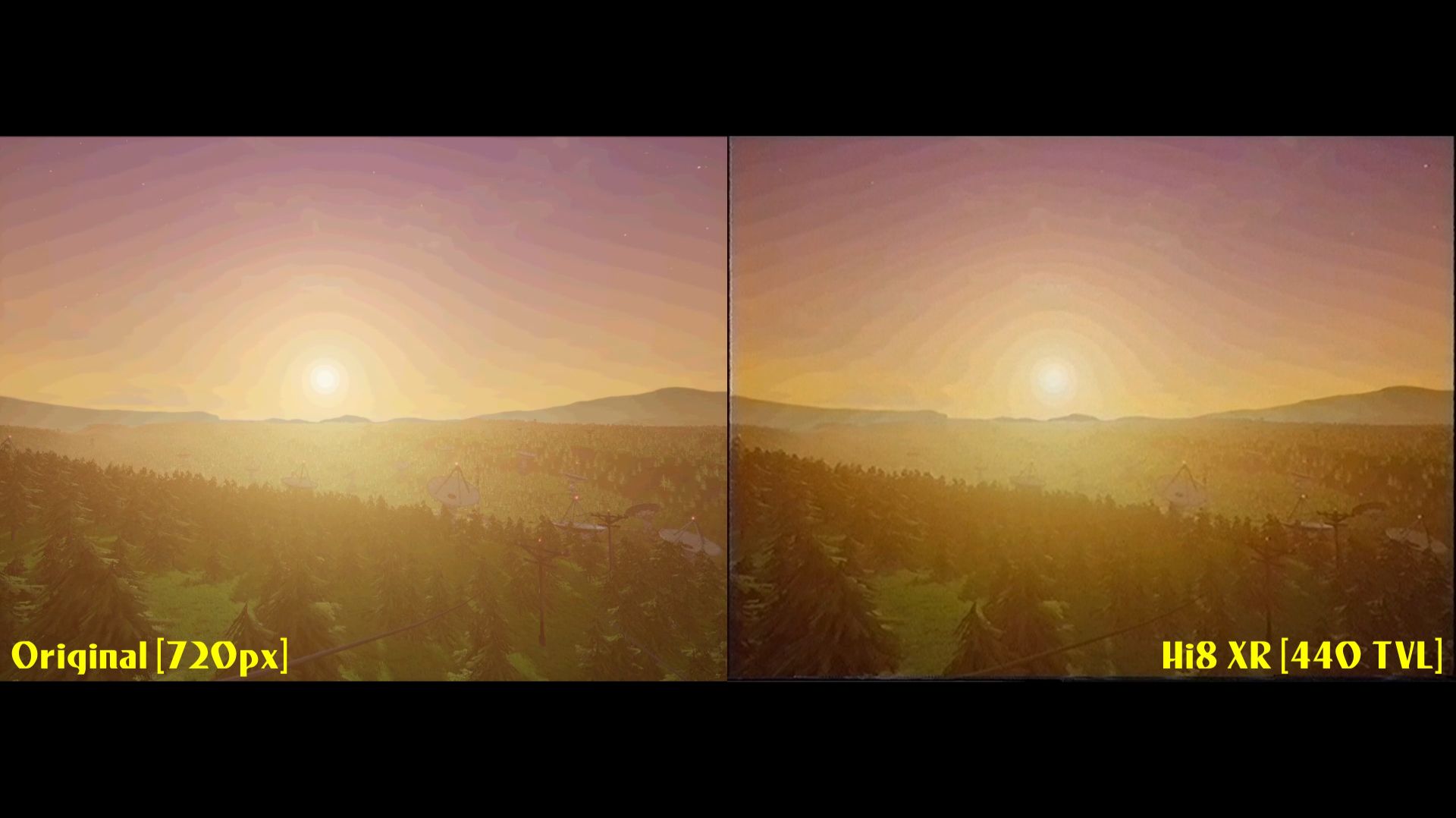 Сравнение Видео | 720px vs Hi8 XR vs VHS Gen 1 vs VHS Gen 2