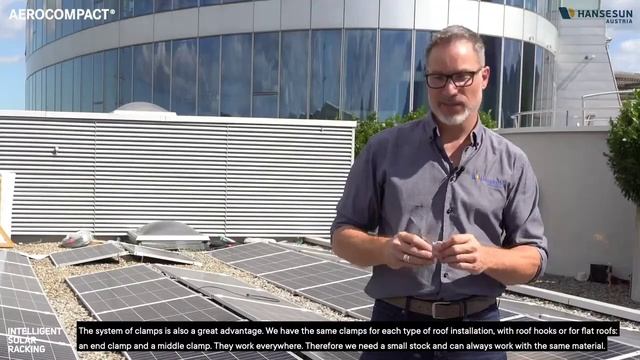 Пример реализации установки солнечных модулей на плоскую крышу с гравийной подсыпкой (Австрия)