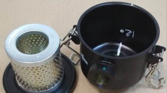 Корпус воздушного фильтра вакуумного насоса Leybold, D.V.P. SA 6647