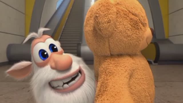 Буба и эскалатор. Мультик.