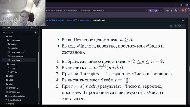 5. Вероятностные алгоритмы проверки чисел на простоту презентация