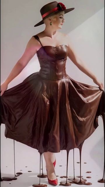 женщина в шоколаде