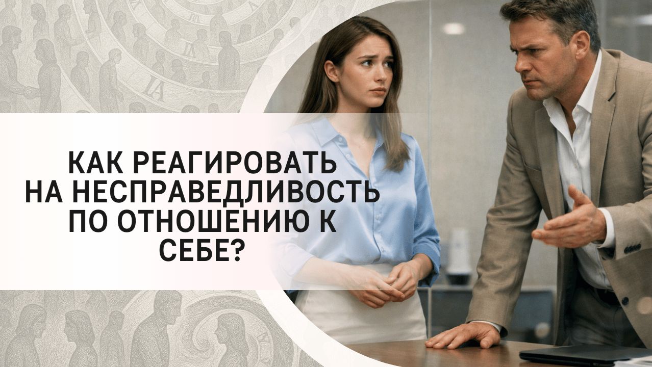 Как реагировать на несправедливость по отношению к себе?