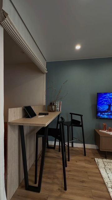 Проект Марии Глушко, мы выполнили мебилировку, уделили внимание удобству и долговечности решений😍