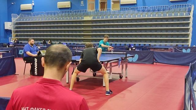 Отрывок. Манаков - Бакиров 1000+ ФНТР рейтинг. КЧР Лига А. Настольный теннис.