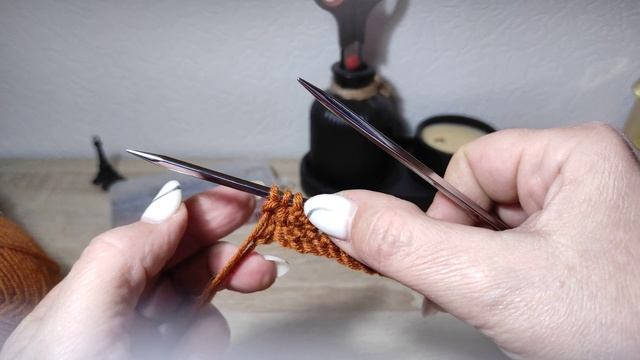 ШАРФ польской резинкой