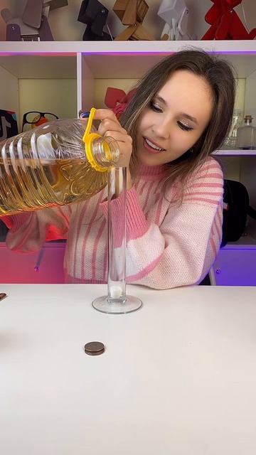 Сделать Лава лампу. Спор #лавалампа #химия