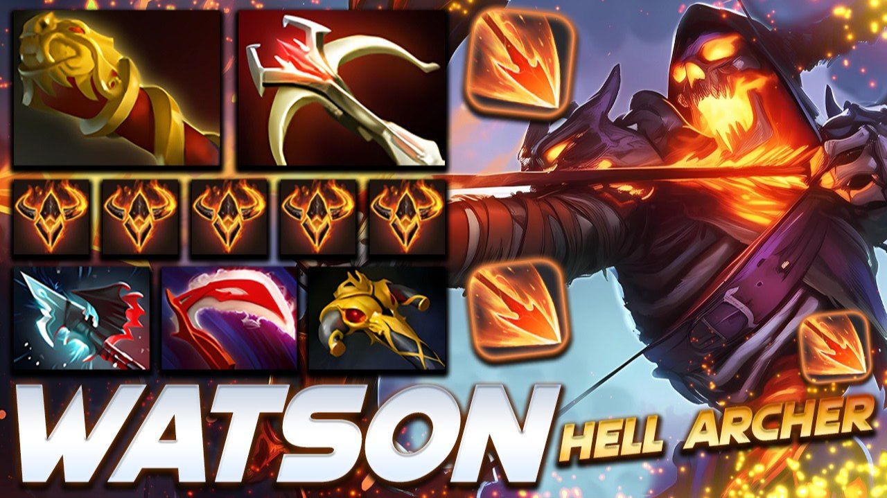 Watson Clinkz Hell Skeleton Archer — профессиональный геймплей в Dota 2 [Смотри и учись]