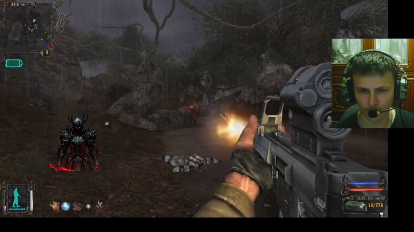 выполнил последние доп задания и пошёл по сюжету и начал драку с маналитом в S.T.A.L.K.E.R.47 серия.