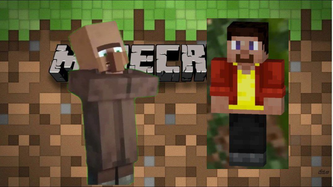 К нам в деревню приехали жители торговцы **в Minecraft**