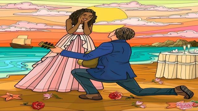 День святого Валентина. Сделано из Happy Color + PixVerse