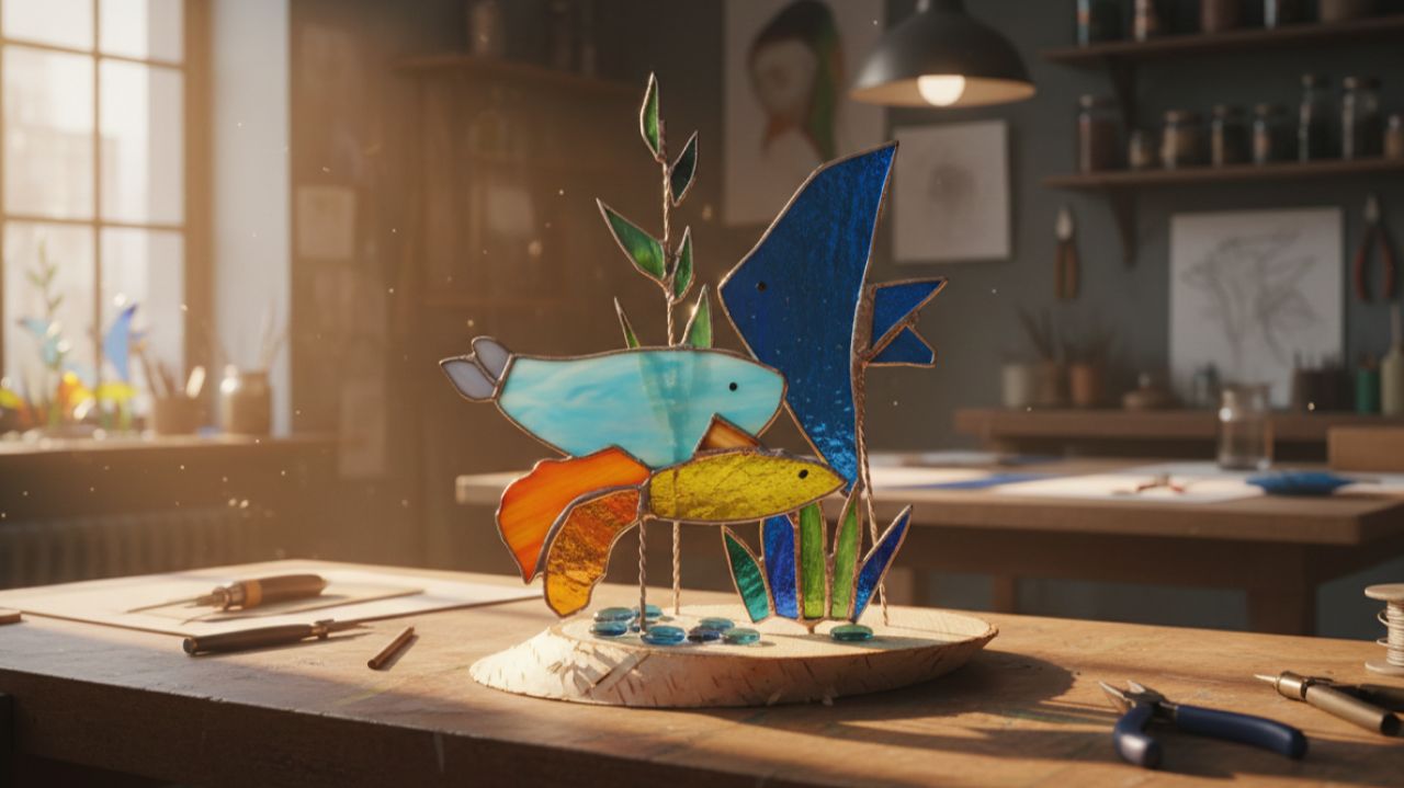 Аквариум. Студия витража и мозаики "Солнце". Фестиваль "Арт Империя"