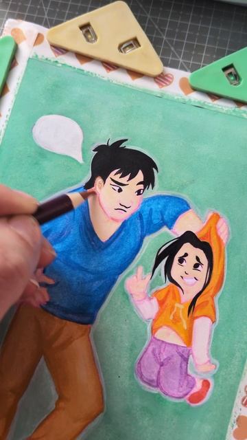 Лучший каратист детства🥋#tiktok #shorts #art #gouache #lizbet #скетчбук #мультфильмдетства #арт