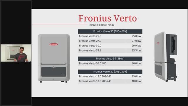 Вебинар: сетевой инвертор Fronius Verto для малого бизнеса