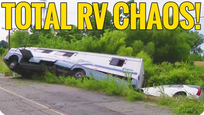 Шокирующие аварии с автодомами: реальные кадры | Истории, от которых замирает сердце