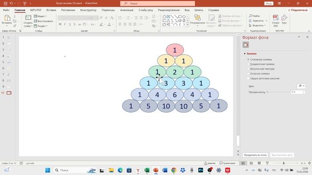 Треугольник Паскаля и возведение в степень двух слагаемых