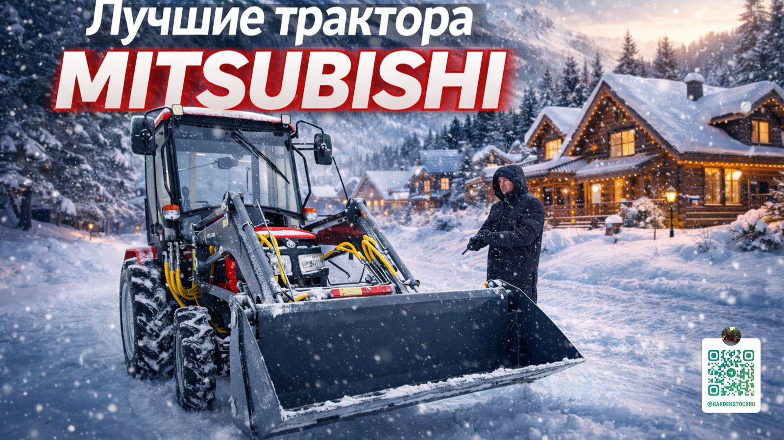 Идеальный трактор для зимы — обзор Mitsubishi VST 939