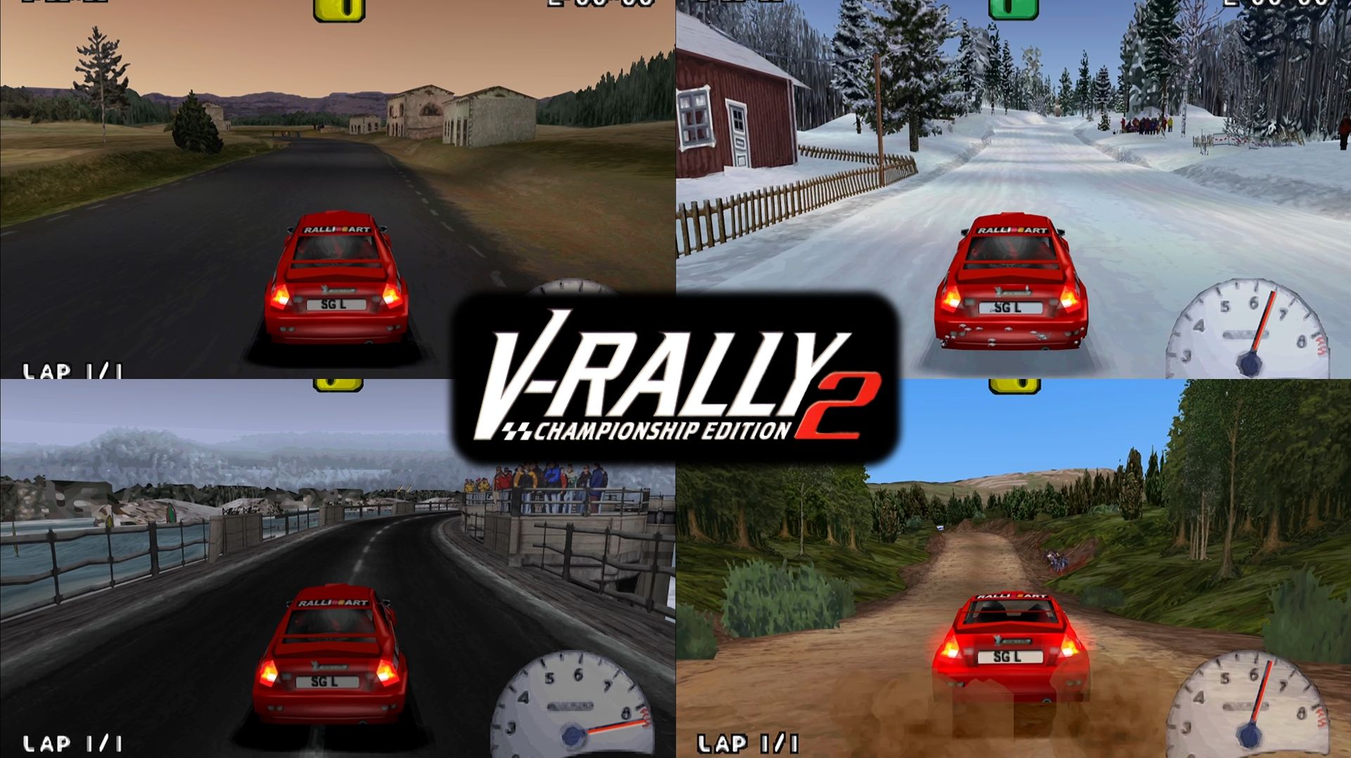 V-Rally 2: Championship Edition (PS1) - Все Гоночные Трассы
