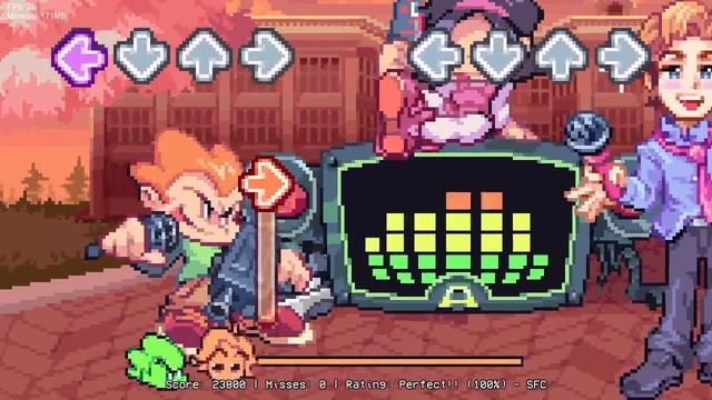 Поменял Пико и Сенпая местами! Friday Night Funkin Pico Mix