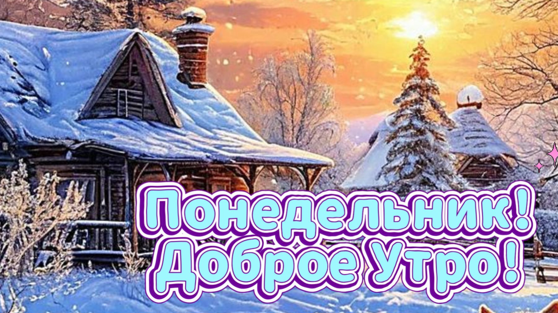 ❄️ Понедельник! Доброе зимнее утро!