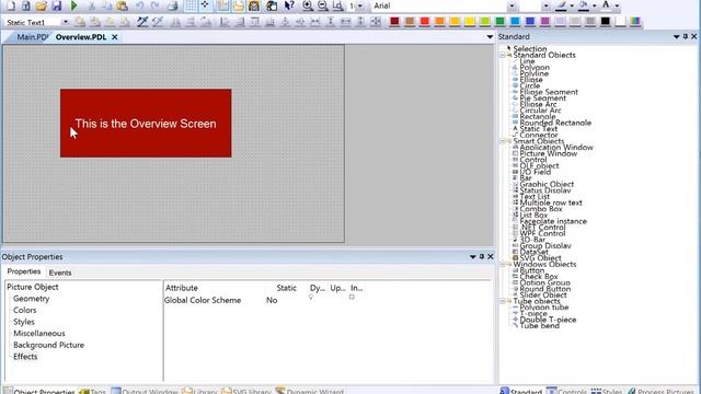 WinCC v8.0 Step By Step 8 - Создание экранов процессов