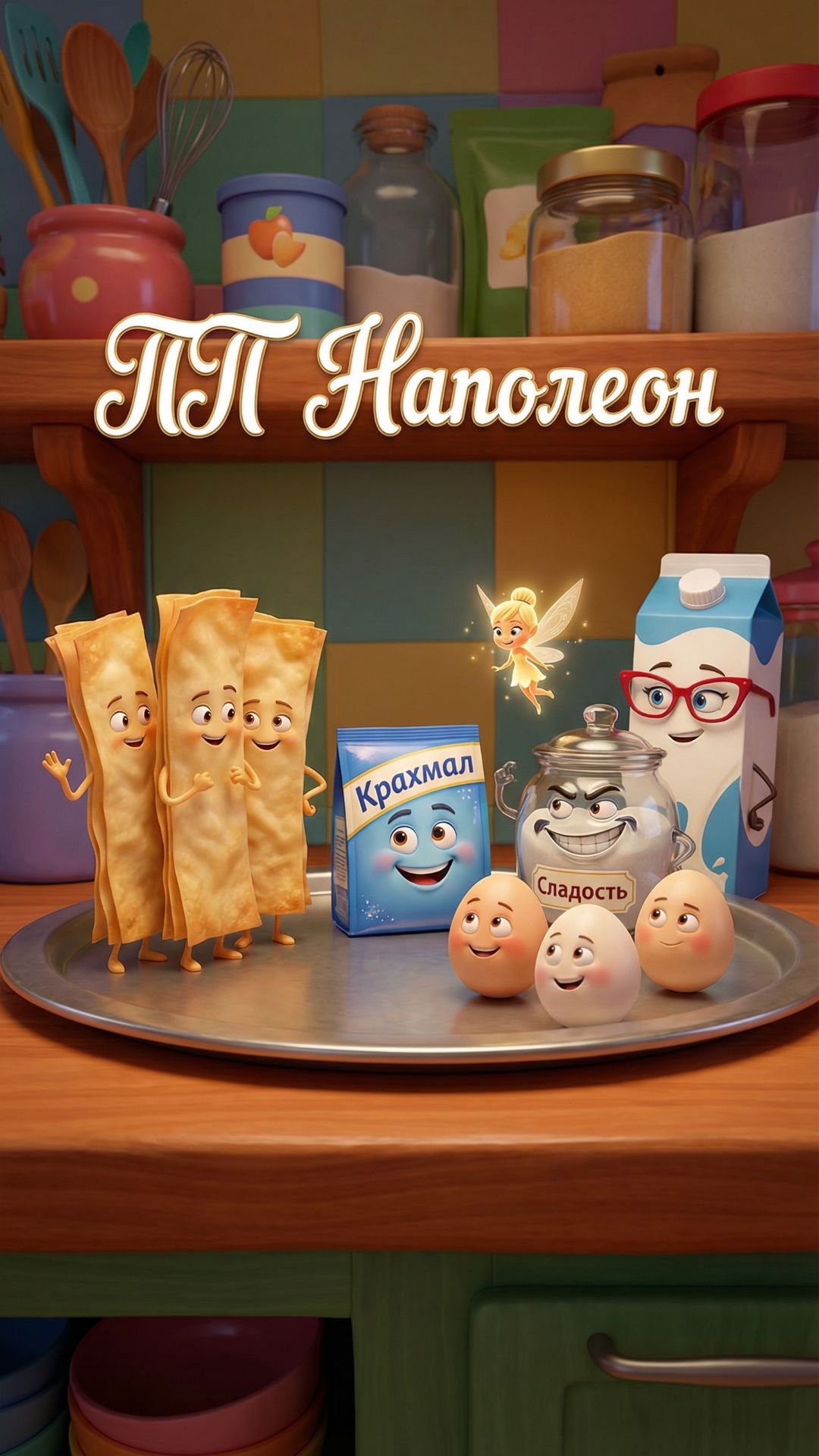 ПП Наполеон в стиле Pixar: Весёлый рецепт без сахара!