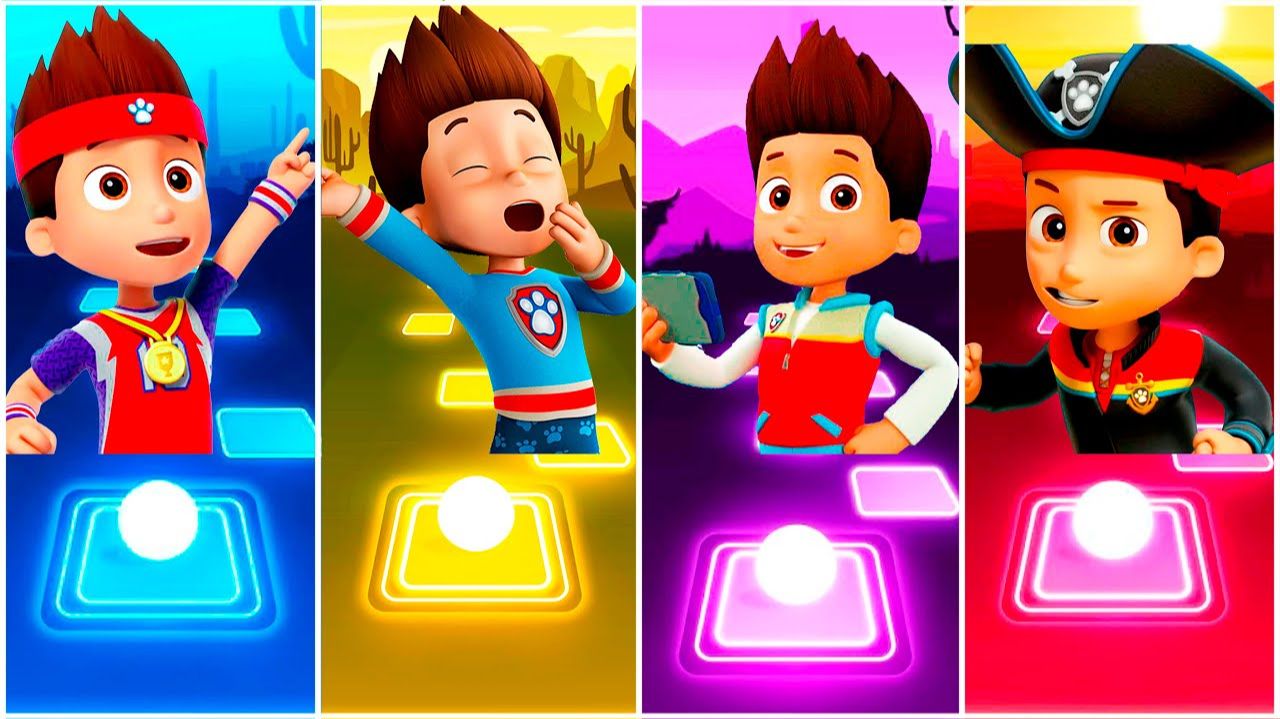 Мультики для Детей Щенячий Патруль Tiles Hop - РАЙДЕР, РАЙДЕР, РАЙДЕР, РАЙДЕР