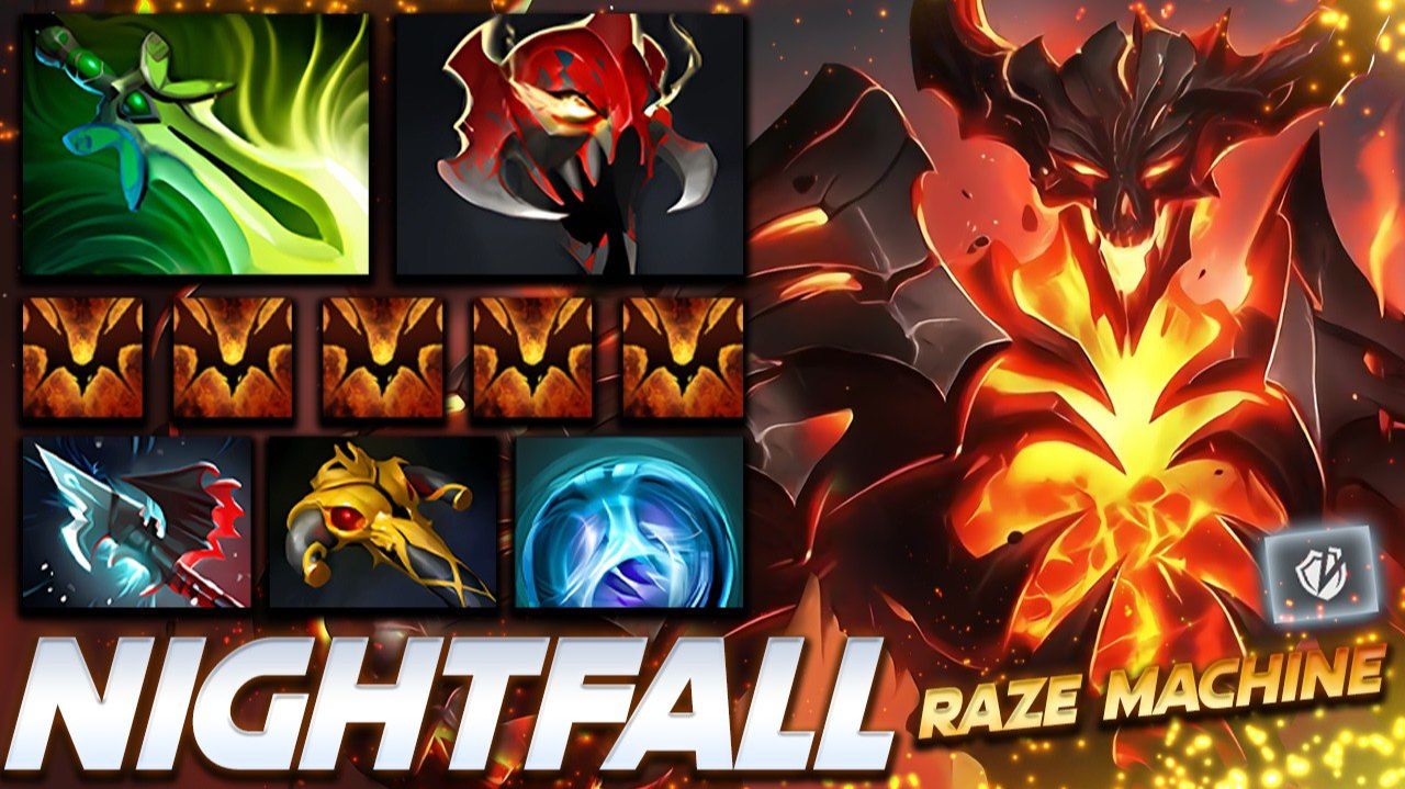 Nightfall Shadow Fiend Raze Machine — профессиональный геймплей в Dota 2 [Смотри и учись]