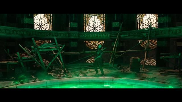 Фильм "Варкрафт". Андуин Лотар и Кадгар сражаются с Медивом.