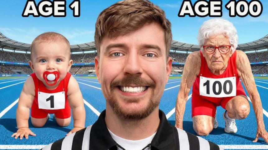 Люди о т 1 до 100 лет участвуют в гонке за 250000$ Мистер Бист.