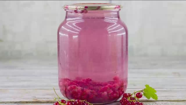 Самый простой компот из красной смородины на зиму! Пошаговый рецепт приготовления!