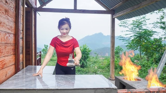 Создаю красивую кухню рядом с домом. Отдыхаю от шума и суеты городской жизни. Серия 10. Хуан Ли