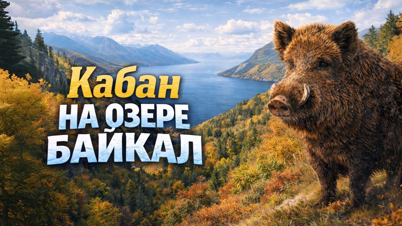 Кабан на озере Байкал | С чистого листа