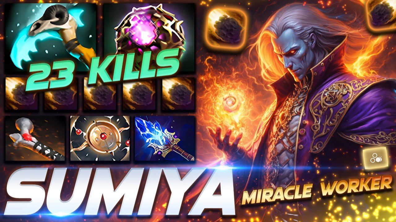 SumiYa Invoker Miracle Action — профессиональный геймплей в Dota 2 [Смотри и учись]