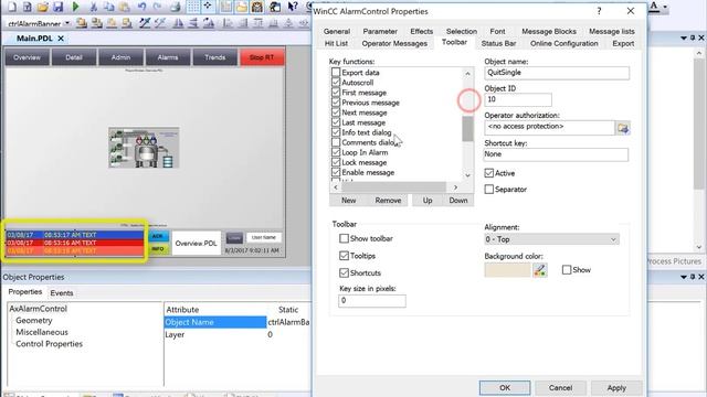 WinCC v8.0 Step By Step 17 - Создание пользовательских Alarm Buttons