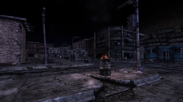 Fallout： New Vegas - Freeside Ambiance 2 (ambient music, fire, distant city)