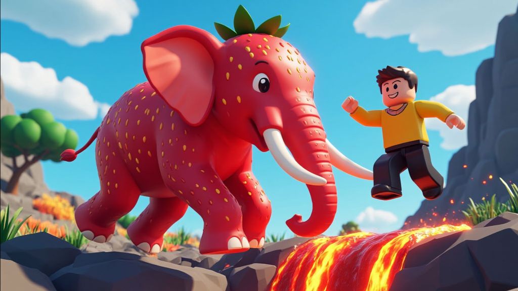 Я спас страббери элефант от лавы