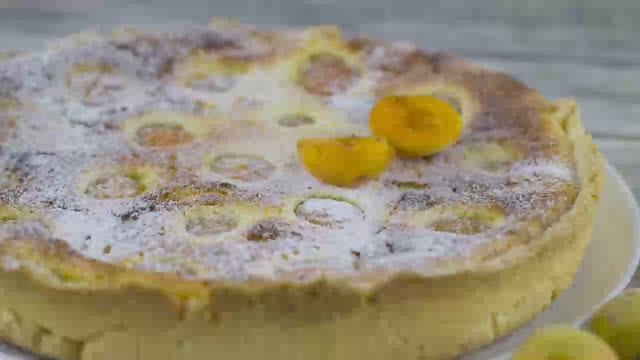 Пирог с творогом и абрикосами - вкусный рецепт абрикосового пирога! Десерт к чаепитию!