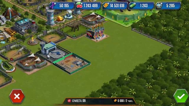 Я купил омега 09 в Jurassic world the game