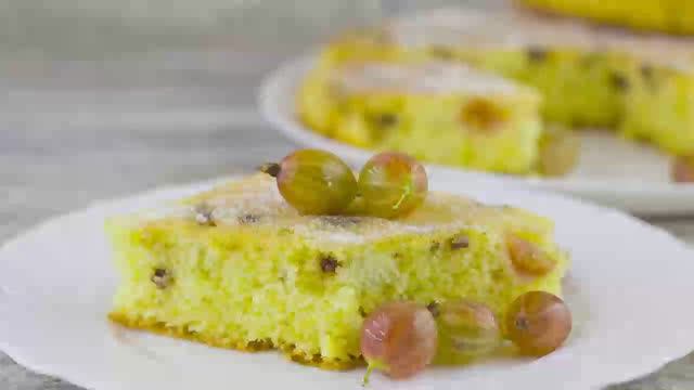 Пирог с крыжовником в духовке по бабушкиному рецепту! Простой пирог с начинкой из крыжовника!