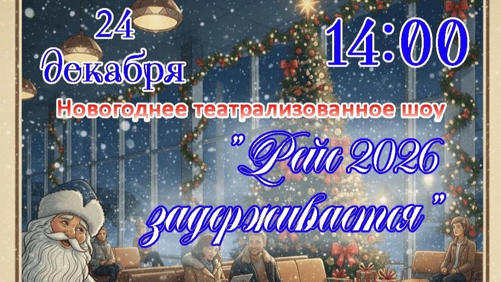 Новогоднего шоу «Рейс 2026 задерживается».